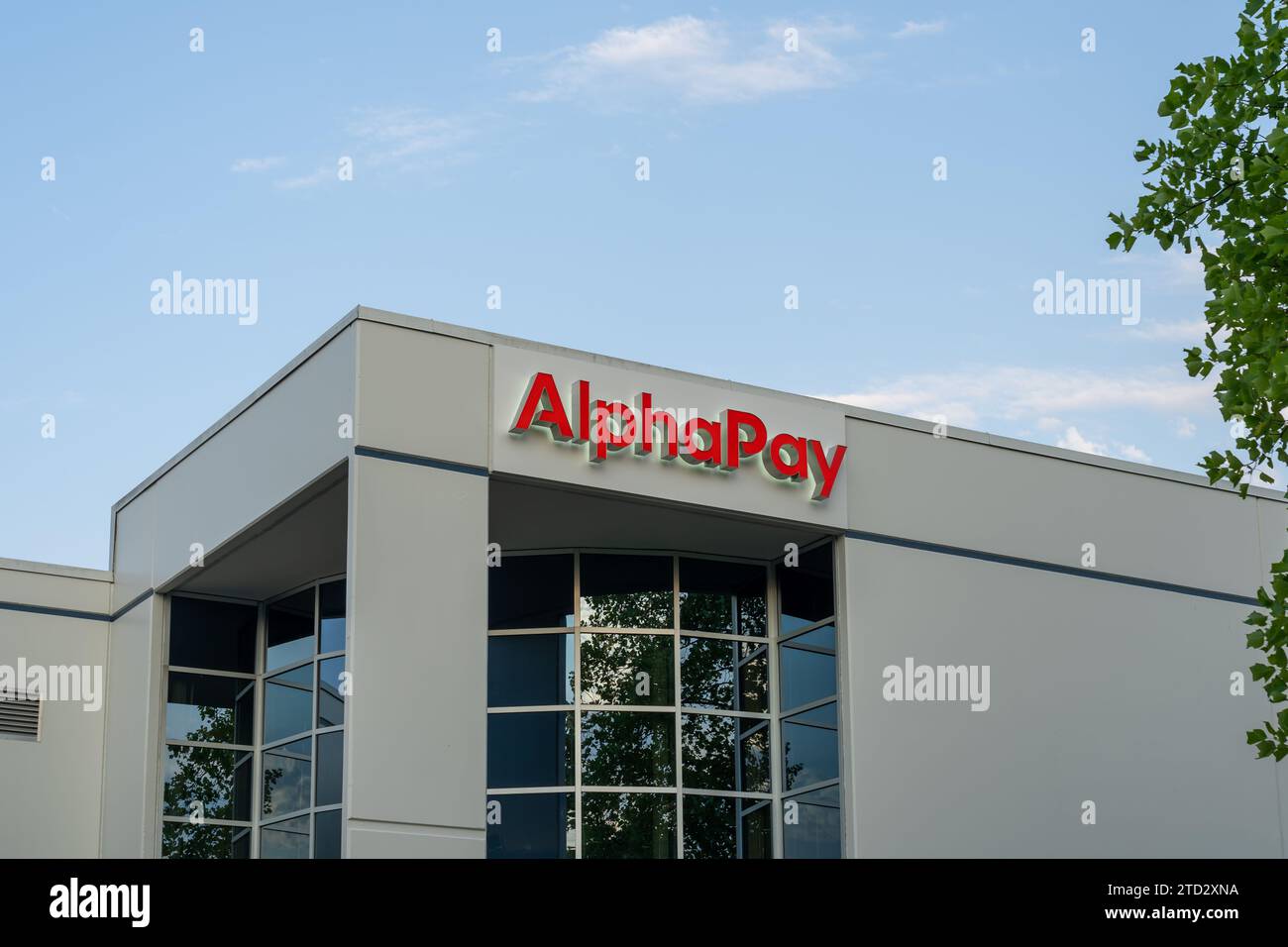AlphaPay headquarters at 4320 Viking Way, Richmond, BC, Canada, on July 7, 2023 Stock Photo - Alamy