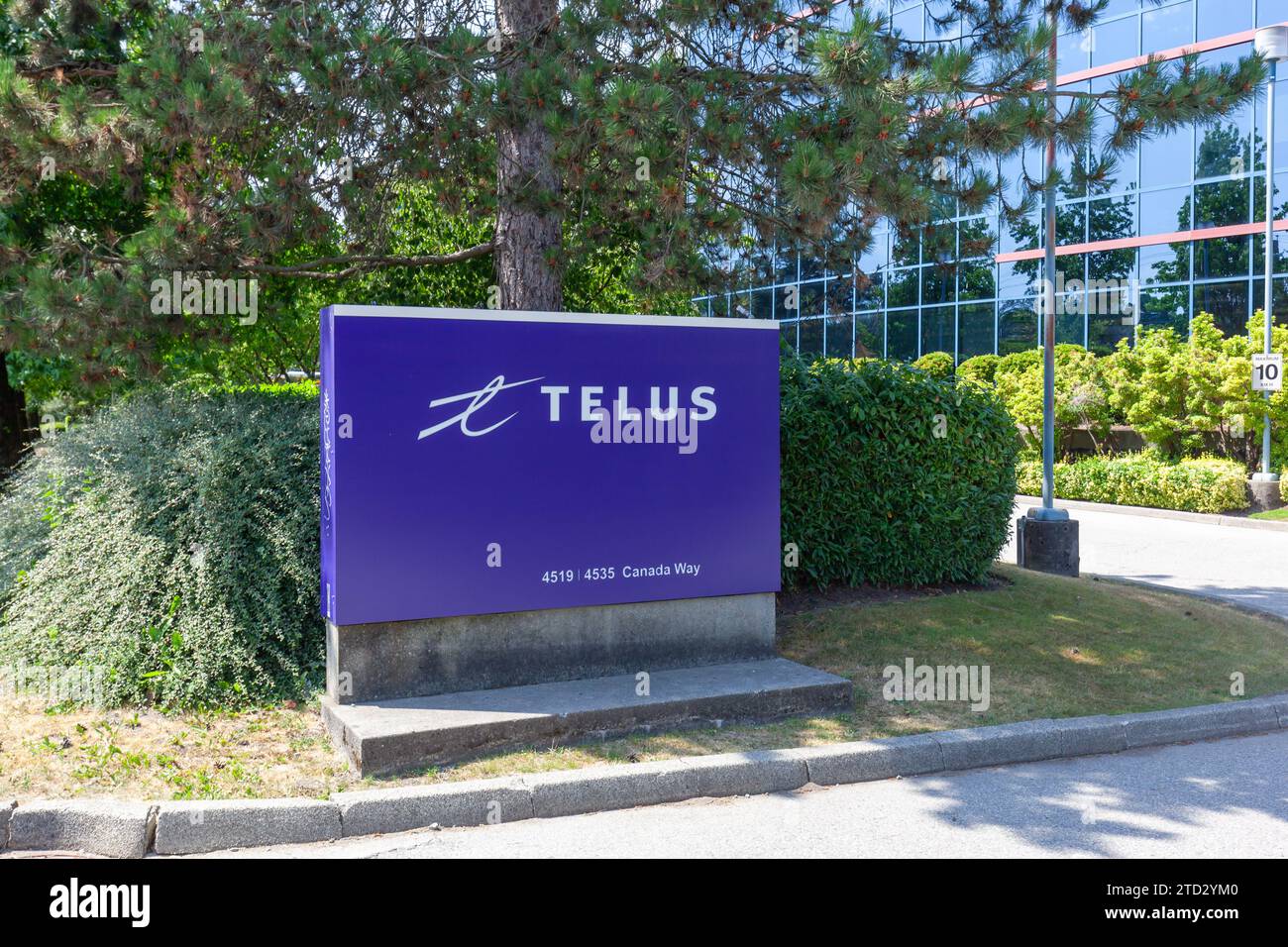 TELUS Corporation office building in Burnaby, British Columbia, Canada ...