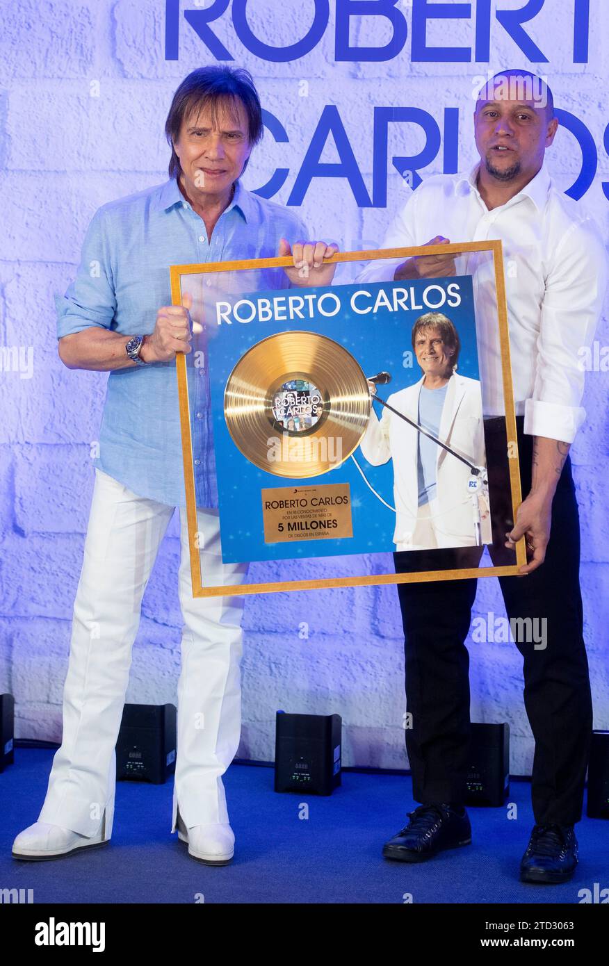 Madrid, 05/20/2019. The Brazilian singer Roberto Carlos receives from ...