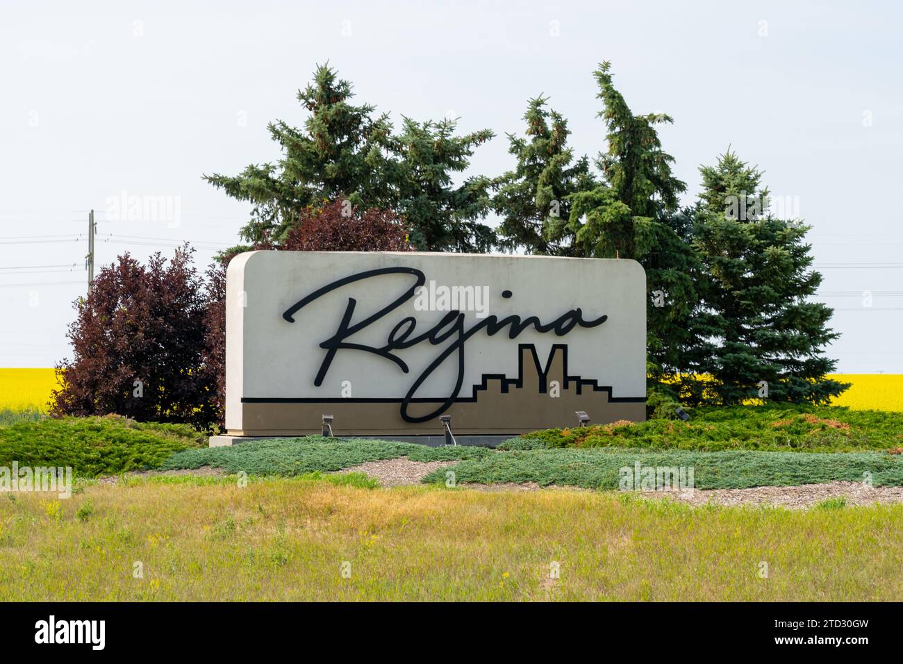 Canada city welcome sign hi-res stock photography and images - Alamy