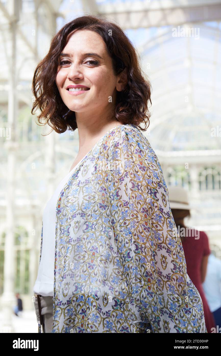 Madrid, 08/16/2019. Crystal Palace in Retiro Park. Posed portraits of ...
