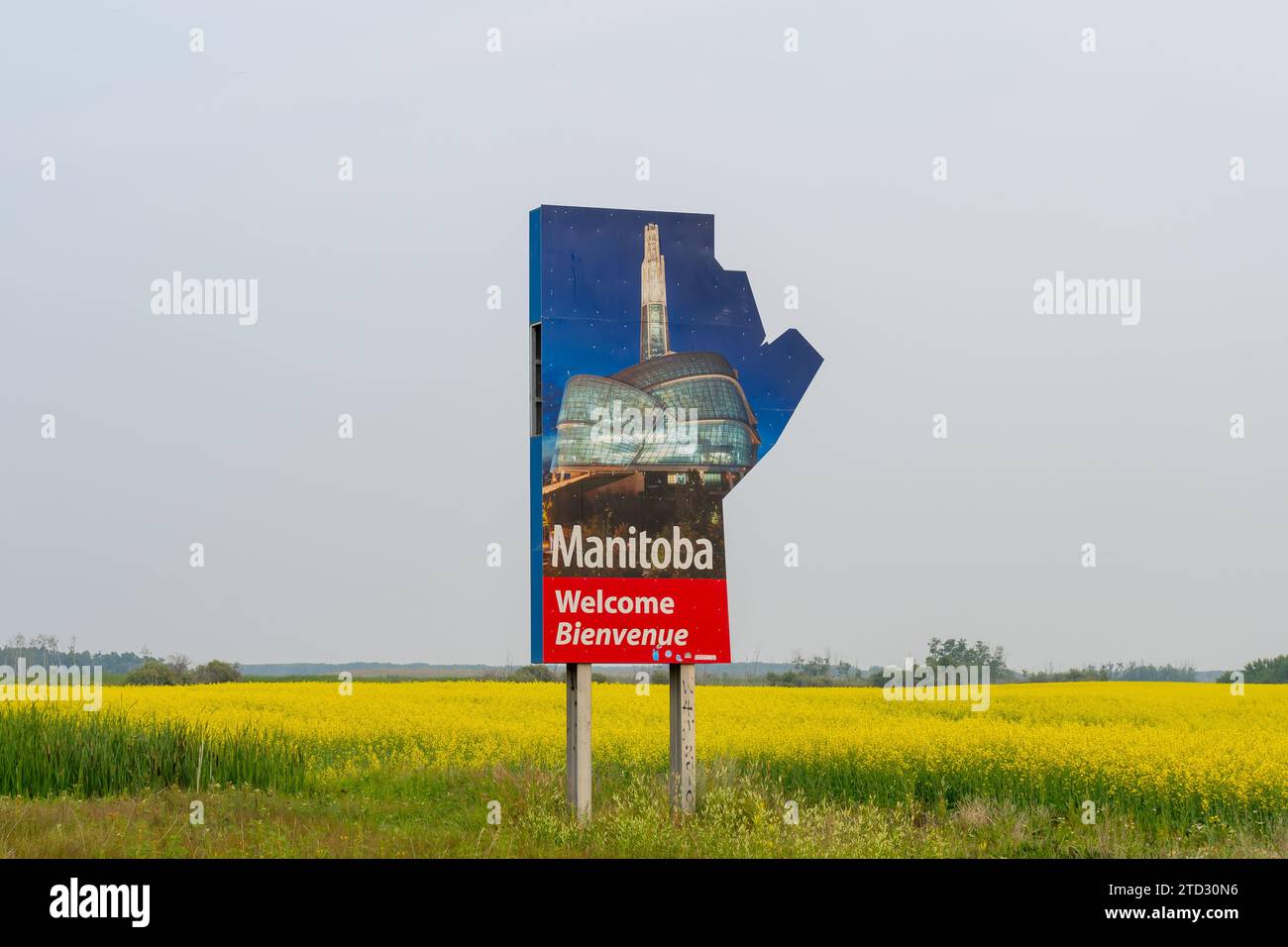 Welcome province manitoba sign hi-res stock photography and images - Alamy