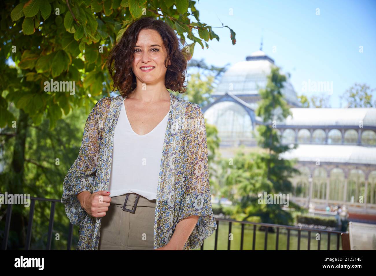 Madrid, 08/16/2019. Crystal Palace in Retiro Park. Posed portraits of ...