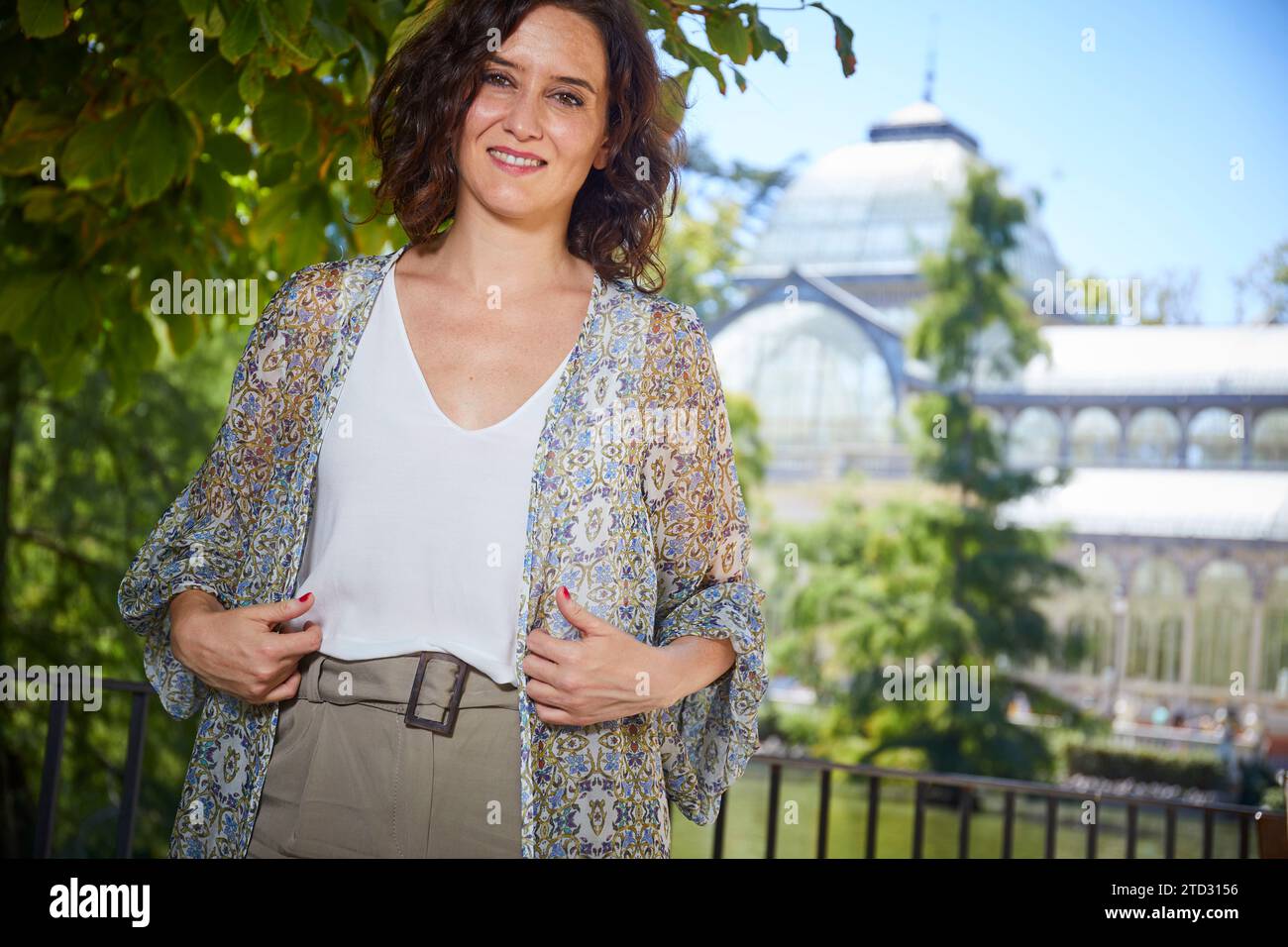 Madrid, 08/16/2019. Crystal Palace in Retiro Park. Posed portraits of ...