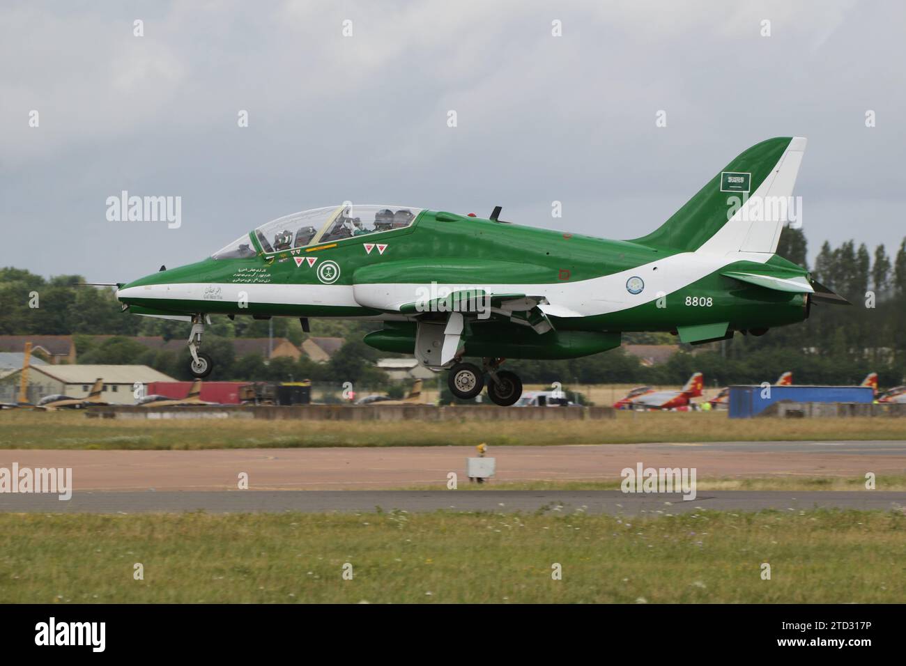 8808, a BAe Hawk 65 operated by the Saudi Hawks (or Saudi Falcons), the ...