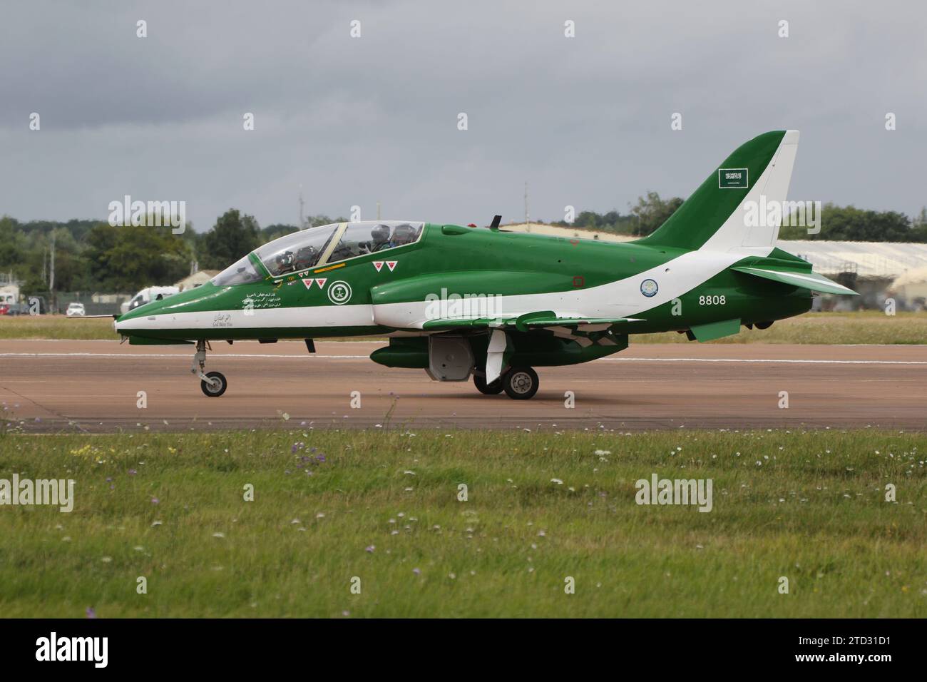 8808, a BAe Hawk 65 operated by the Saudi Hawks (or Saudi Falcons), the ...