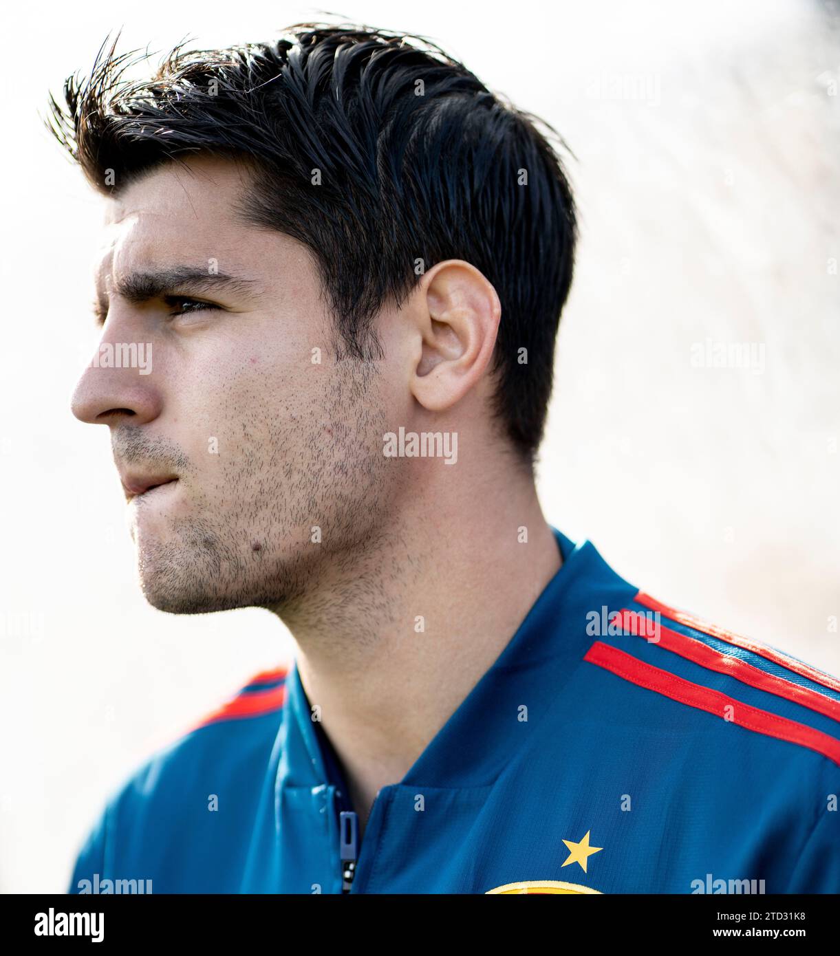 Madrid, 11/13/2018. Interview with Álvaro Morata, forward of the ...