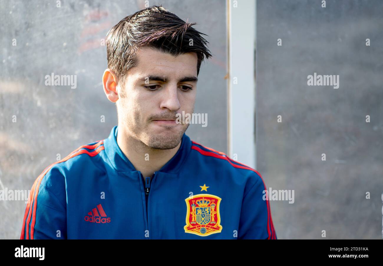 Madrid, 11/13/2018. Interview with Álvaro Morata, forward of the ...