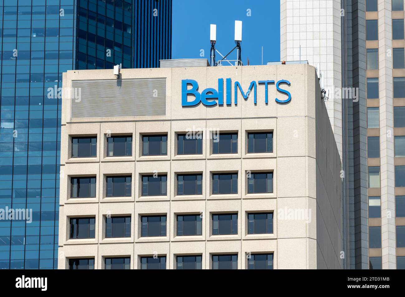 Bell MTS headquarters in Winnipeg, Manitoba, Canada Stock Photo - Alamy