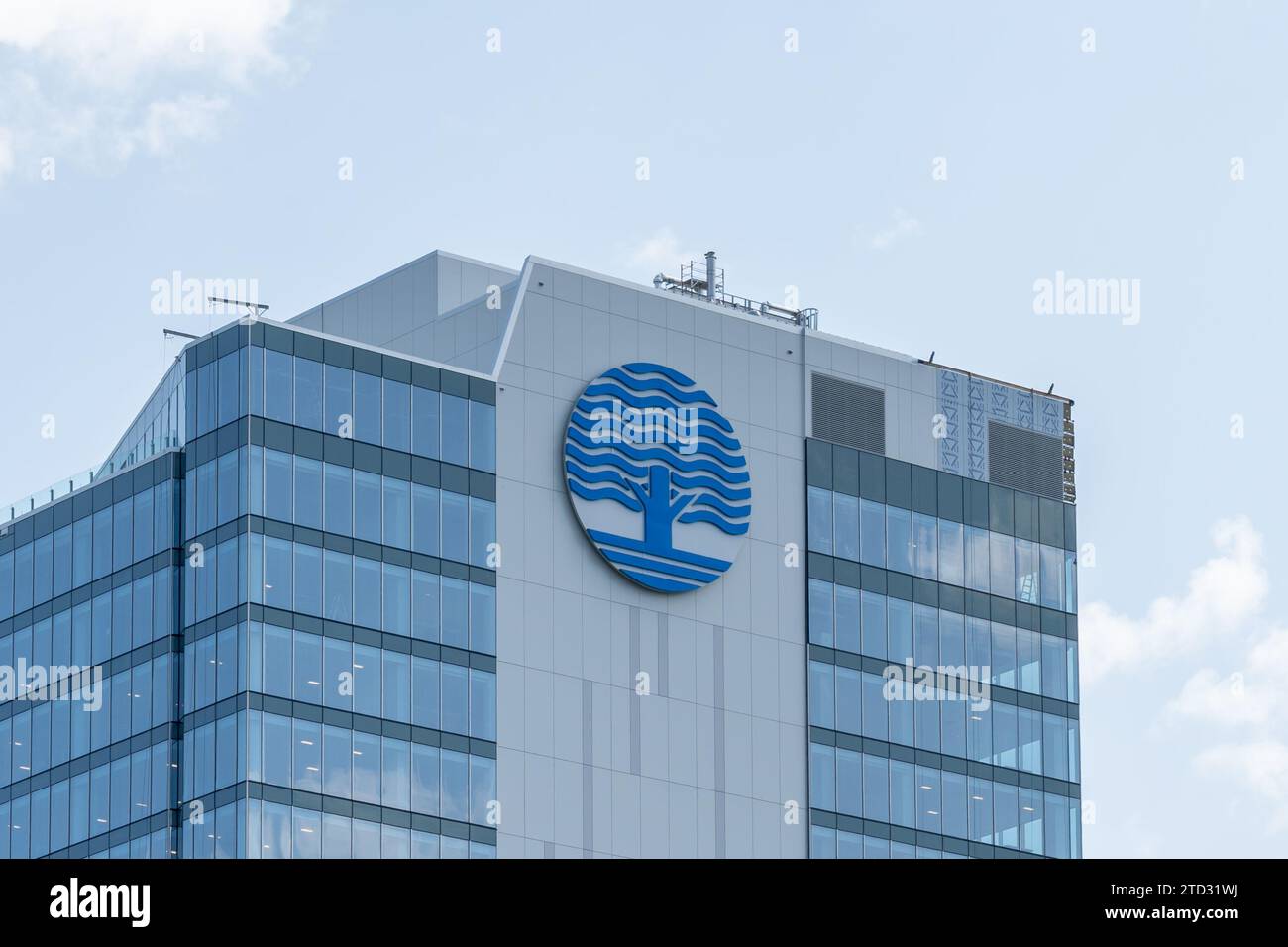 Wawanesa Insurance company logo on its headquarters building in ...