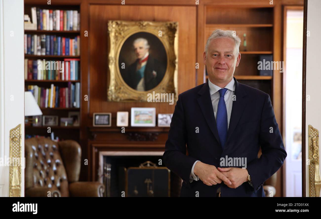 Madrid, 06/04/2019. Interview with Simon Manley, ambassador of the ...