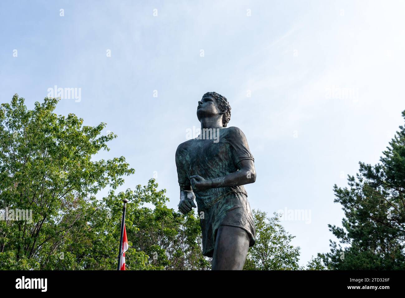 Terry Fox National Historic Monument in the outskirts Thunder Bay ...