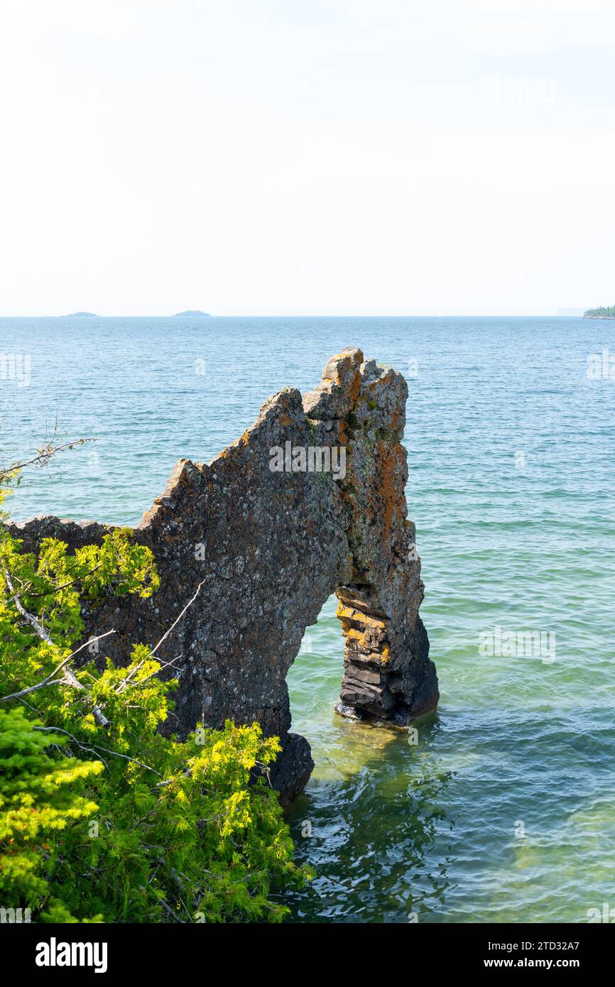 The Sea Lion rock is found in Sleeping Giant Provincial Park near ...