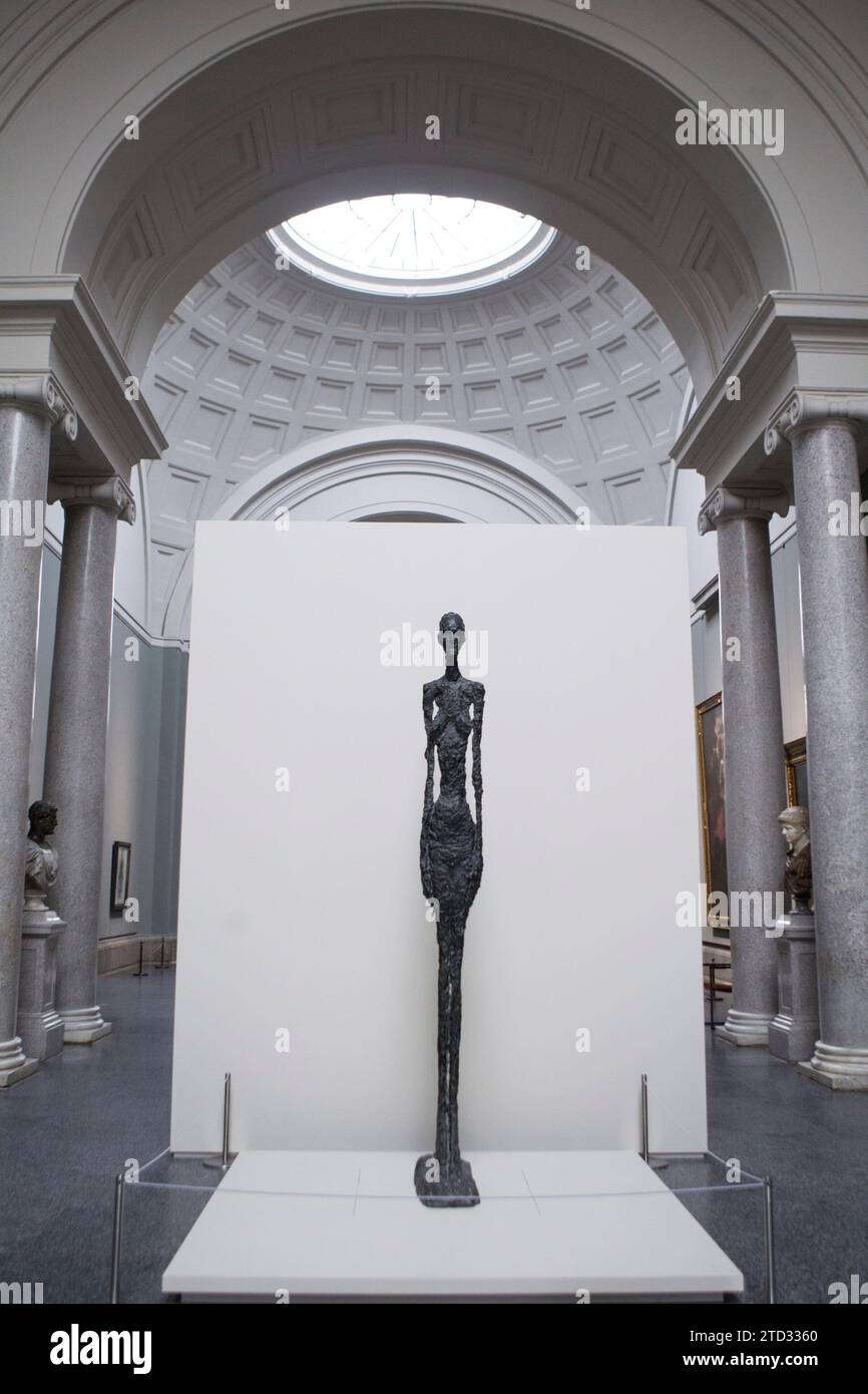 Madrid, 04/01/2019. Alberto Giacometti exhibition at the Prado Museum ...