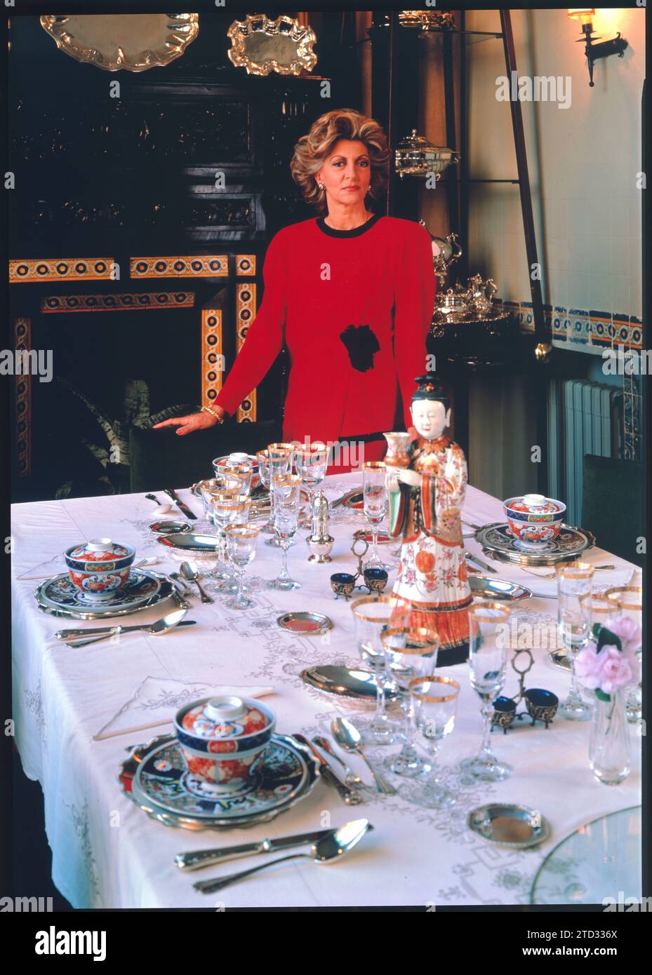 Madrid, December 1992. Esperanza "Pitita" Ridruejo de Stilianopoulos ...