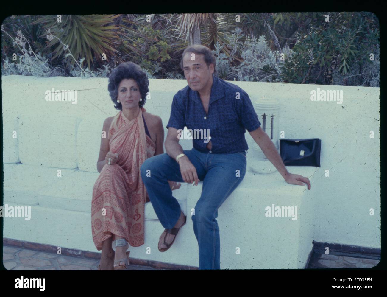 Marbella, August 1981. Esperanza «Pitita» Ridruejo, accompanied by her ...