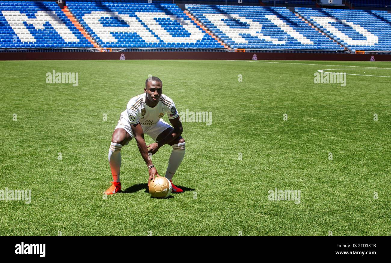 Madrid, 06/19/2019. Presentation of Ferland Mendy as a new Real Madrid player. Photo: Ignacio ...