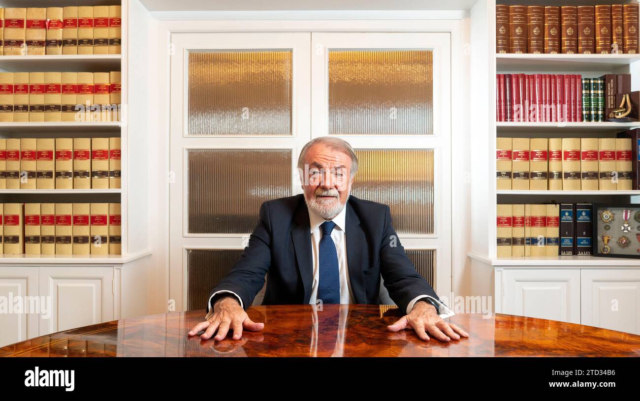 Madrid, 10/10/2019. Interview with Jaime Mayor Oreja, former PP ...