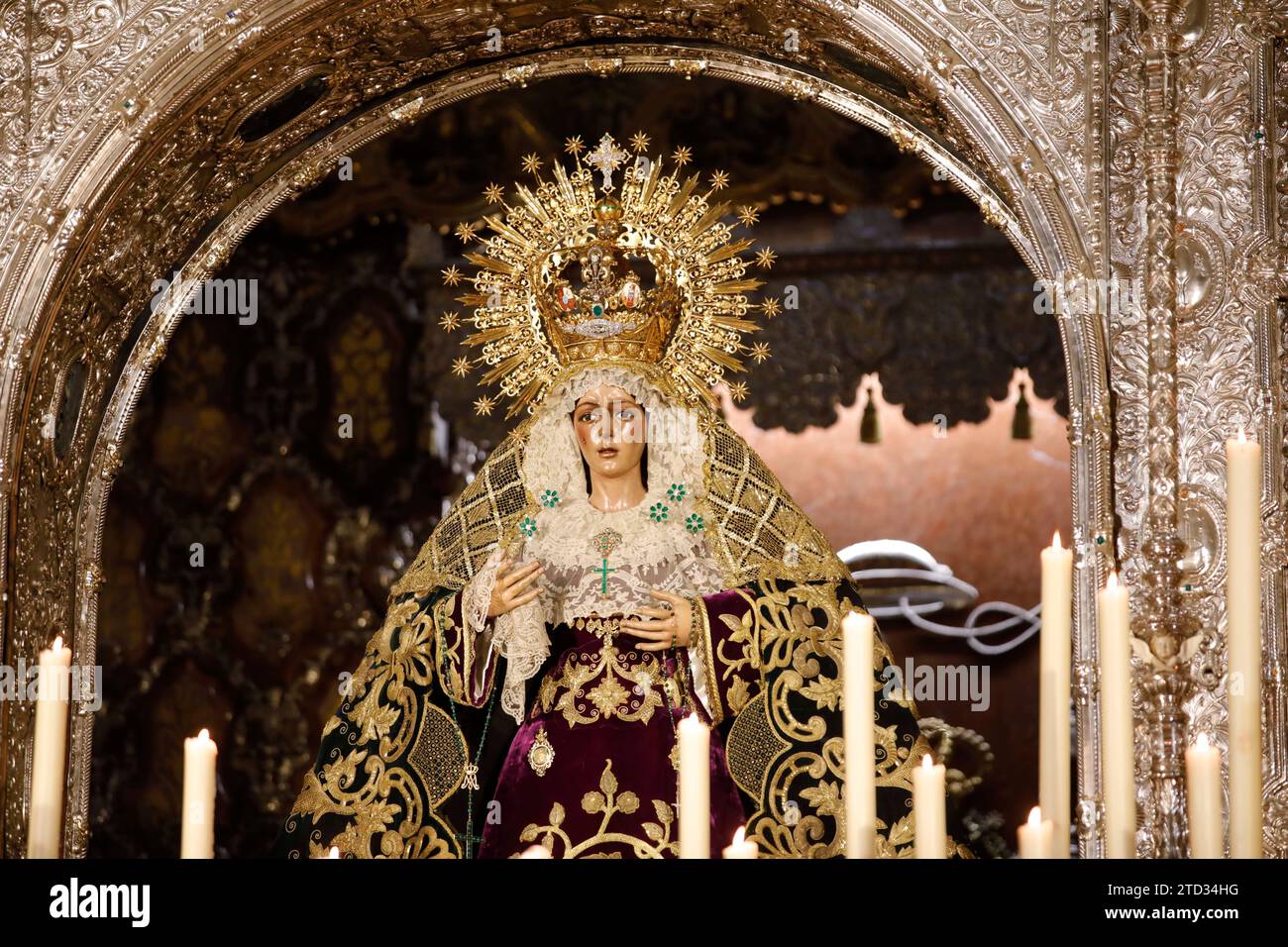 Seville, 03/25/2019. Septenary of the Virgin of Hope Macarena. Photo ...