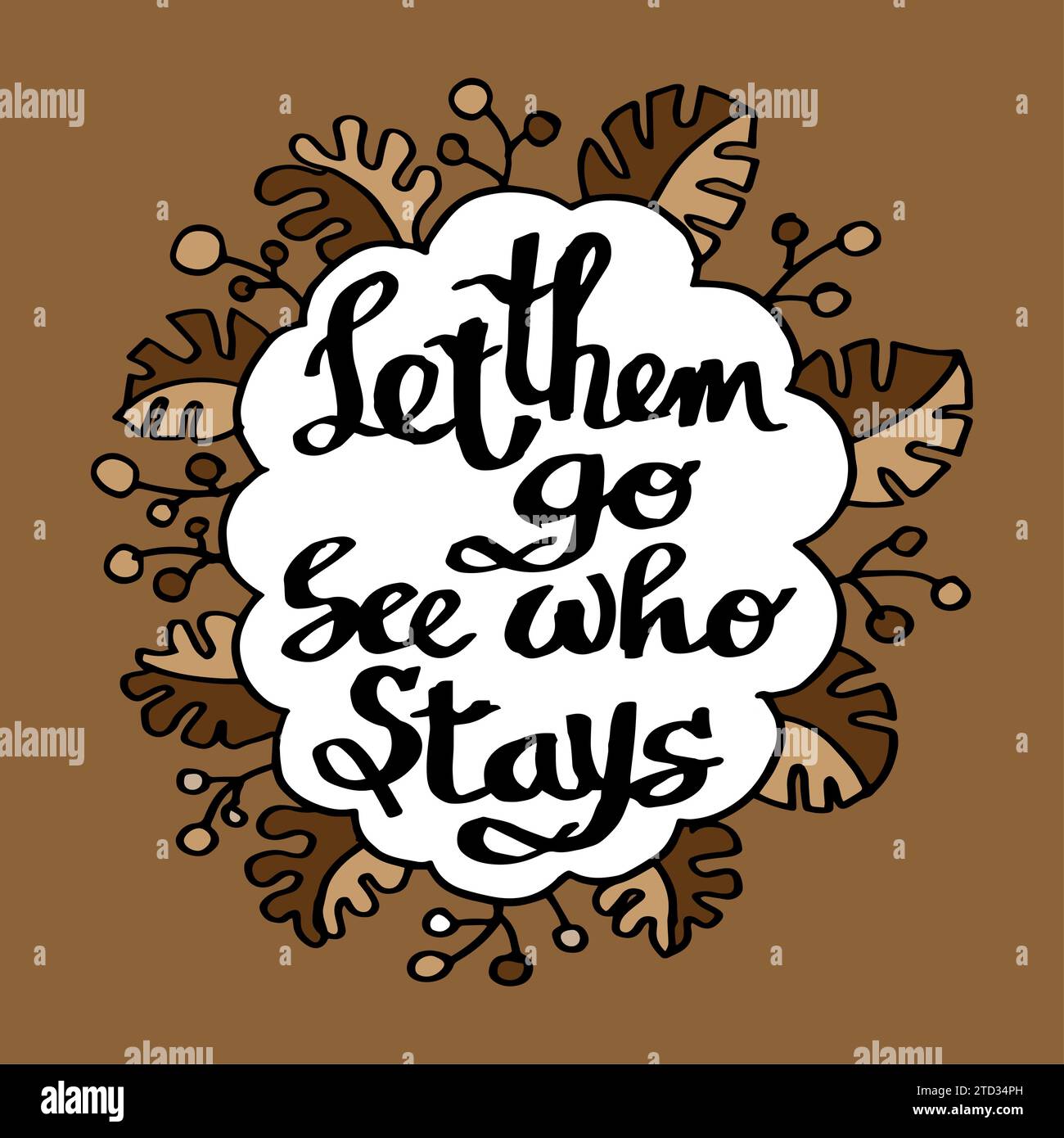 Hand lettering motivational quote of loyality illustration vector Stock ...