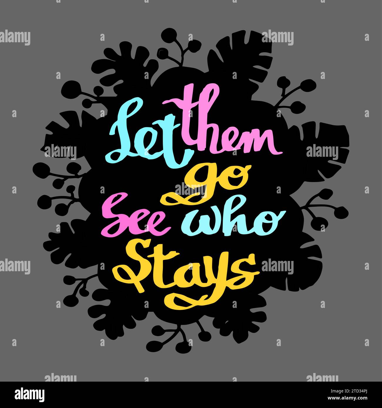 Hand lettering motivational quote of loyality illustration vector Stock ...