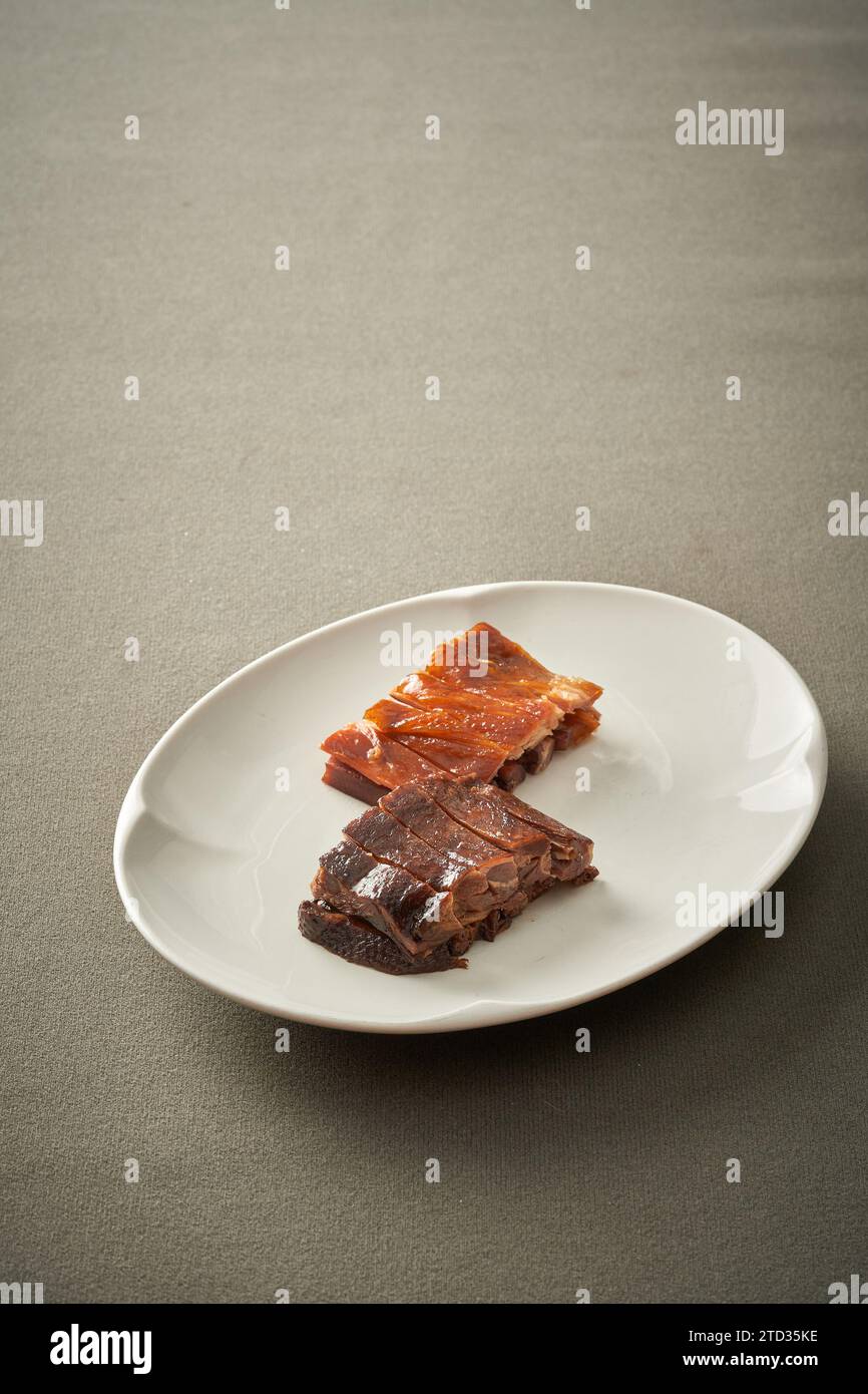 preserved meats, Marinated Meat Combination Stock Photo - Alamy