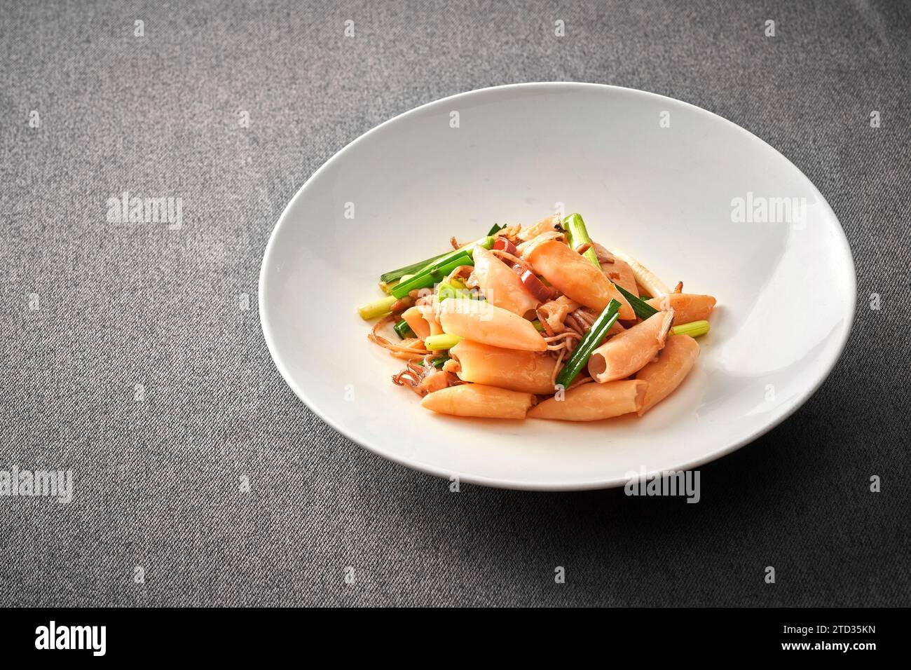 Steamed Baby Cuttlefish （baby Squid） spicy Sauce Stock Photo - Alamy