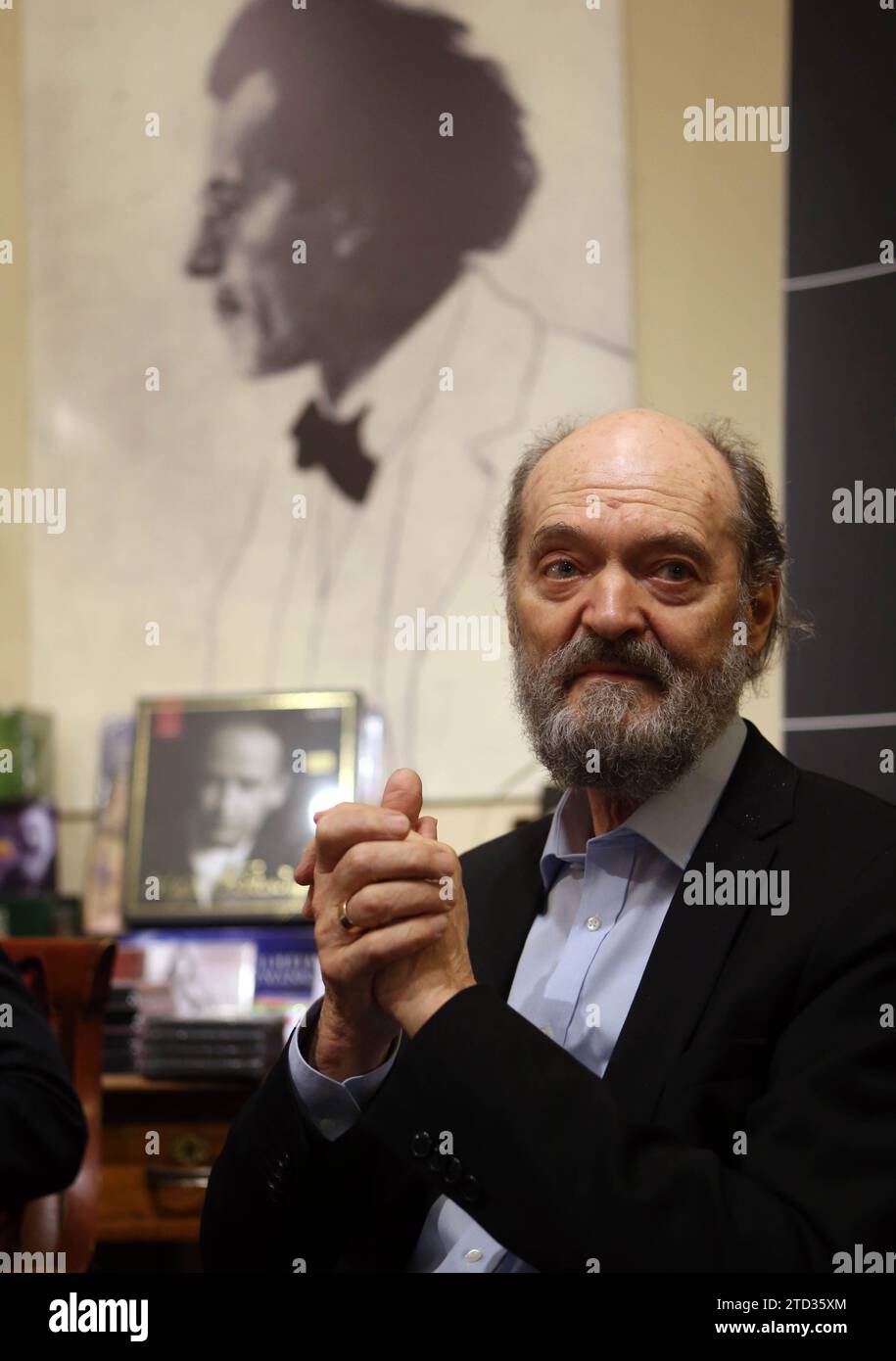Madrid, 03/04/2015. Press conference of the composer Arvo Part. Photo ...