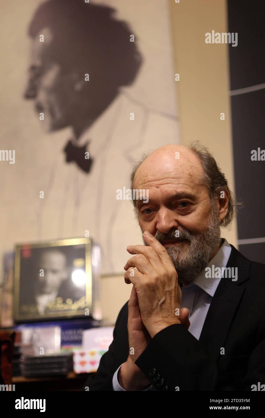 Madrid, 03/04/2015. Press conference of the composer Arvo Part. Photo ...