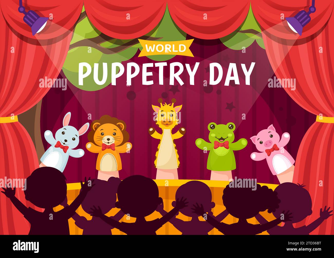World Puppetry Day Vector Illustration on March 21 for Puppet Festivals ...
