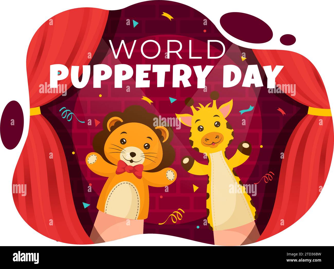 World Puppetry Day Vector Illustration on March 21 for Puppet Festivals ...