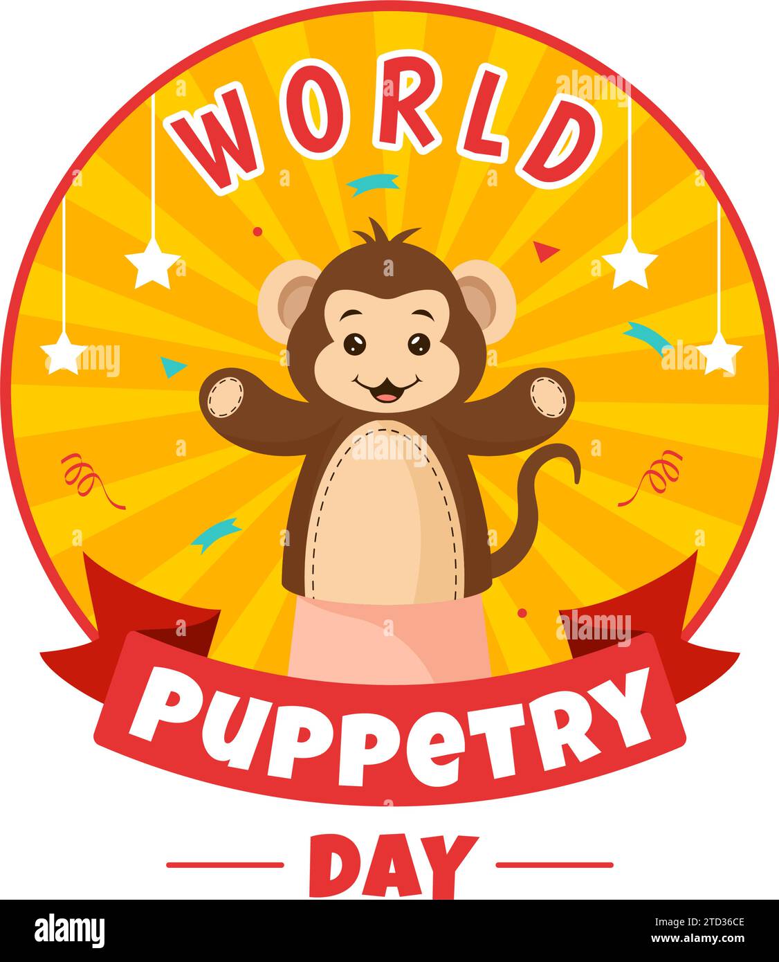 World Puppetry Day Vector Illustration on March 21 for Puppet Festivals ...