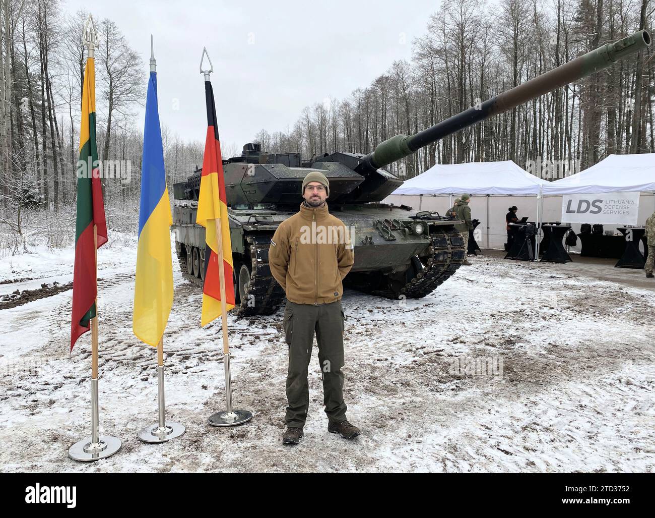 15 December 2023, Lithuania, Rukla: Sebastian Dietz, Head of Lithuania ...