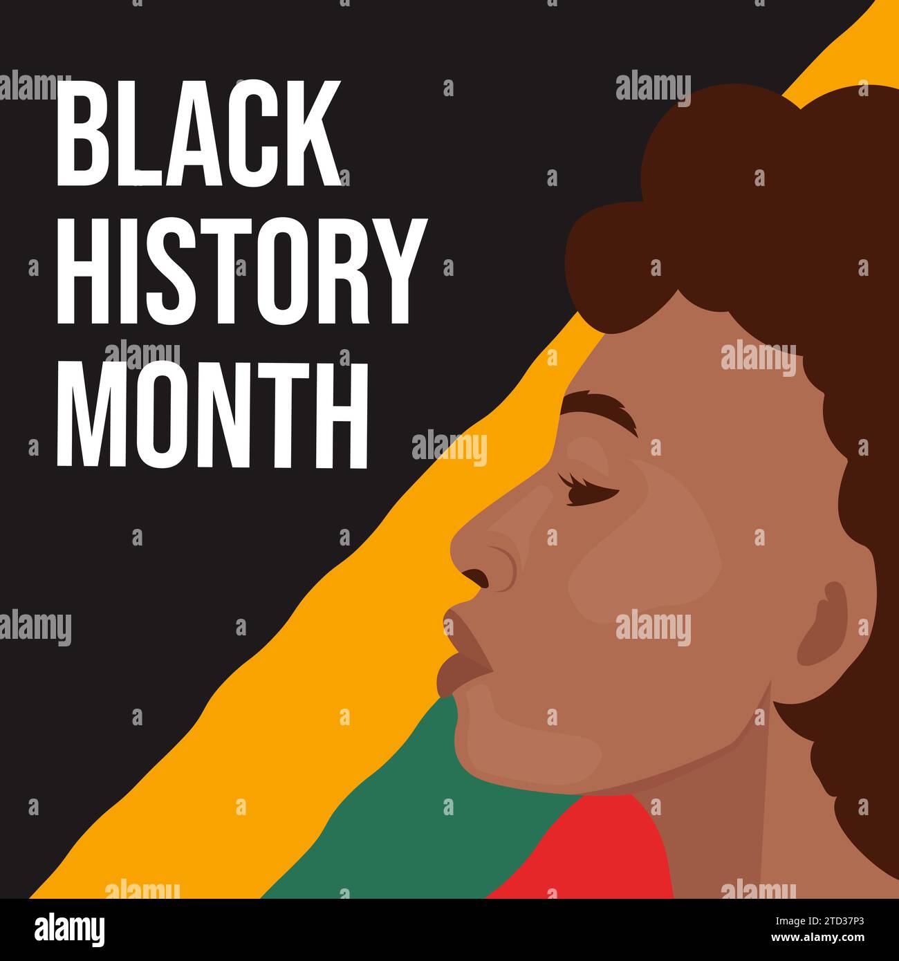 flat vector black history month illustration design Stock Vector Image ...