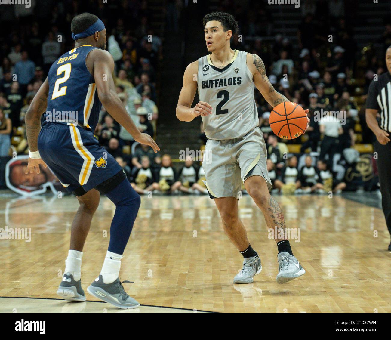 December 15, 2023: Colorado Buffaloes guard KJ Simpson (2) looks to ...