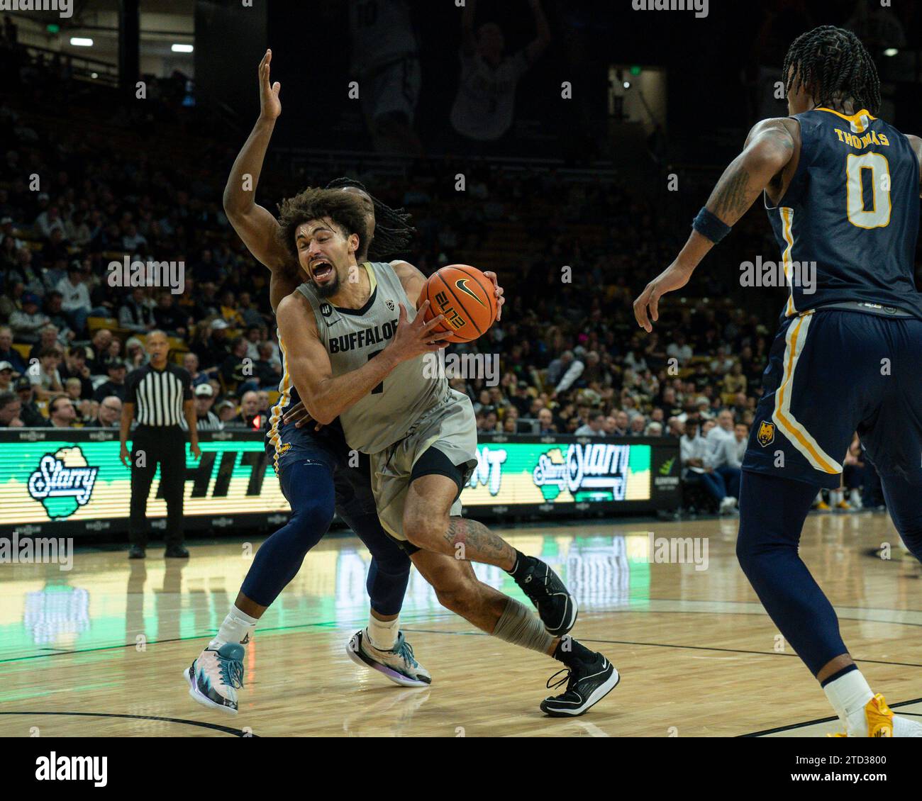 December 15, 2023: Colorado Buffaloes guard J'Vonne Hadley (1) drives ...