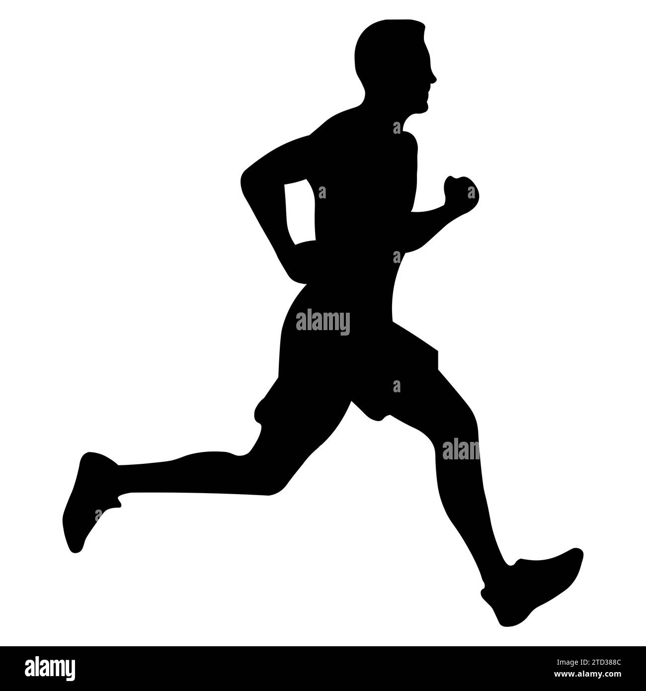Black runner white background Black and White Stock Photos & Images - Alamy