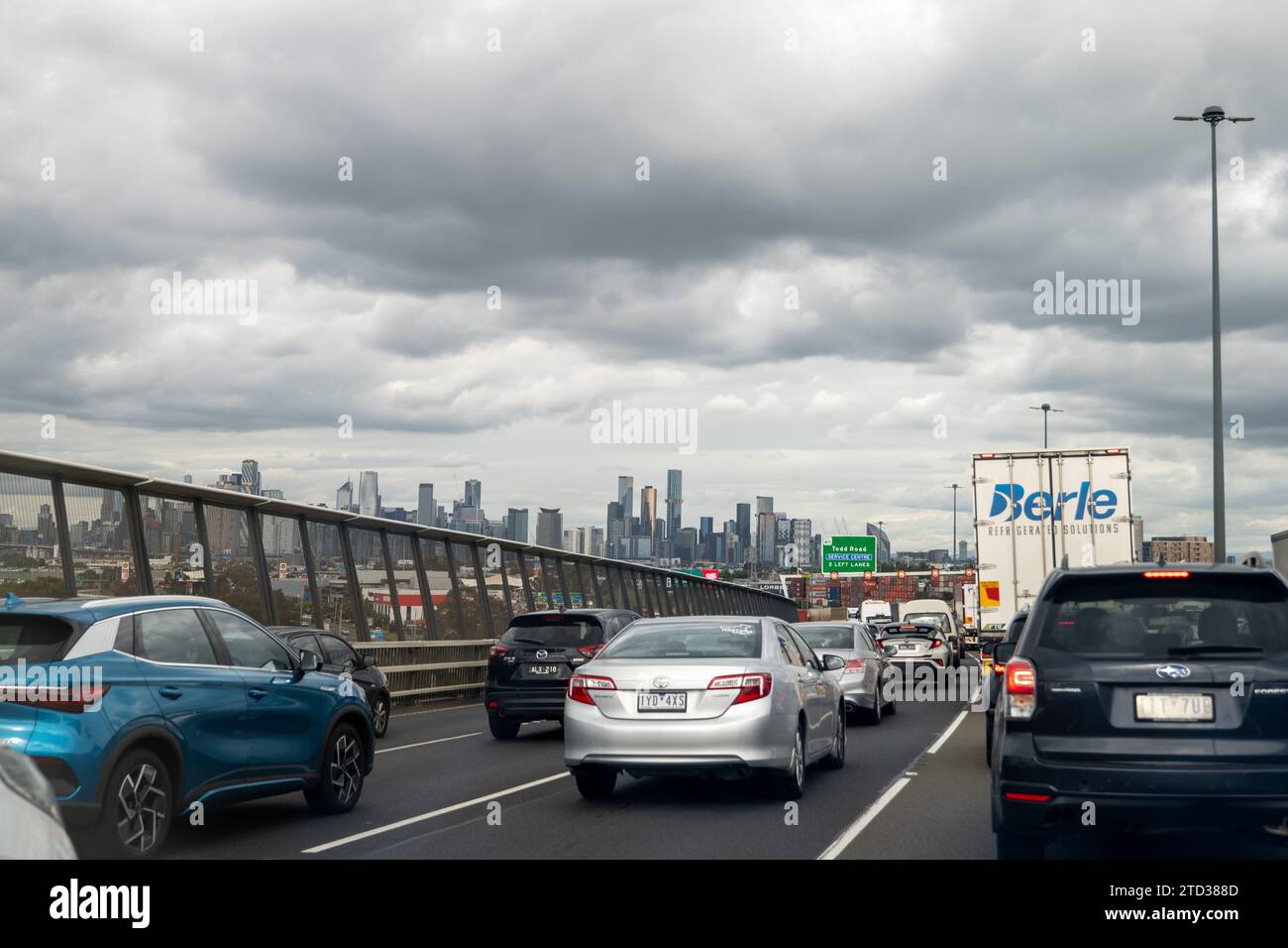 Melbourne, Australia: 12-5-2023: Traffic in Melbourne, Australia Stock ...