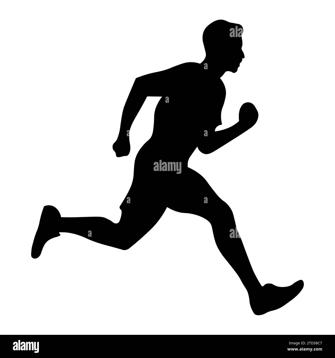 Runner black icon on white background Stock Vector Image & Art - Alamy