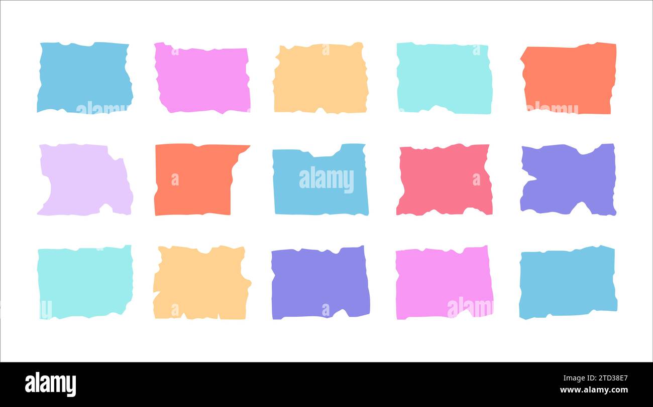 Torn paper icon scrap Stock Vector Images - Alamy