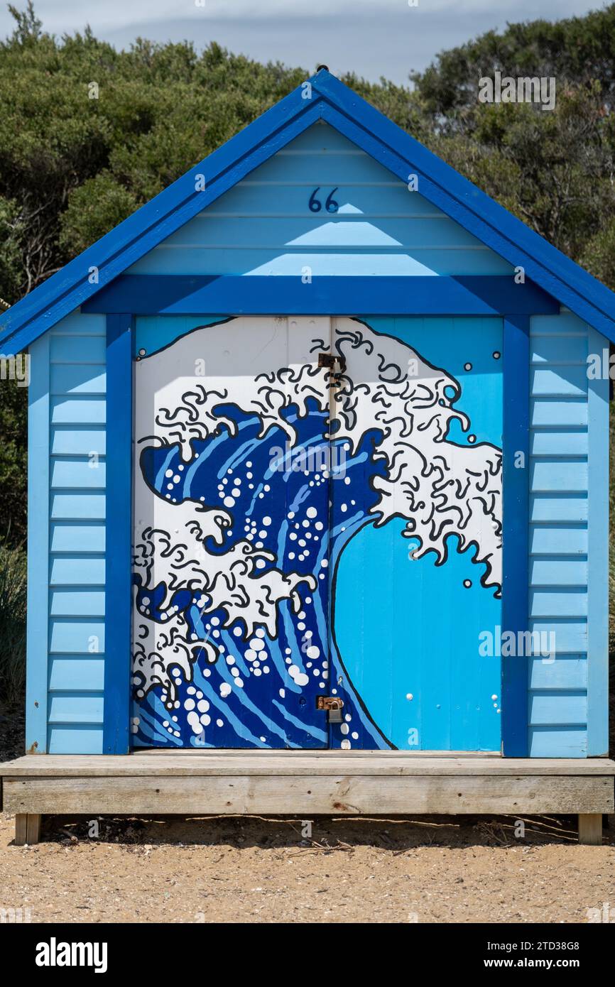 Melbourne, Australia: 12-5-2023: Brighton Beach Bathing Boxes in ...