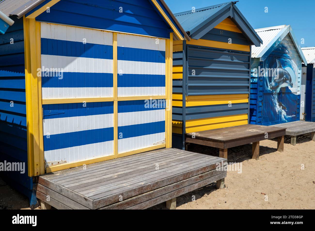 Melbourne, Australia: 12-5-2023: Brighton Beach Bathing Boxes in ...