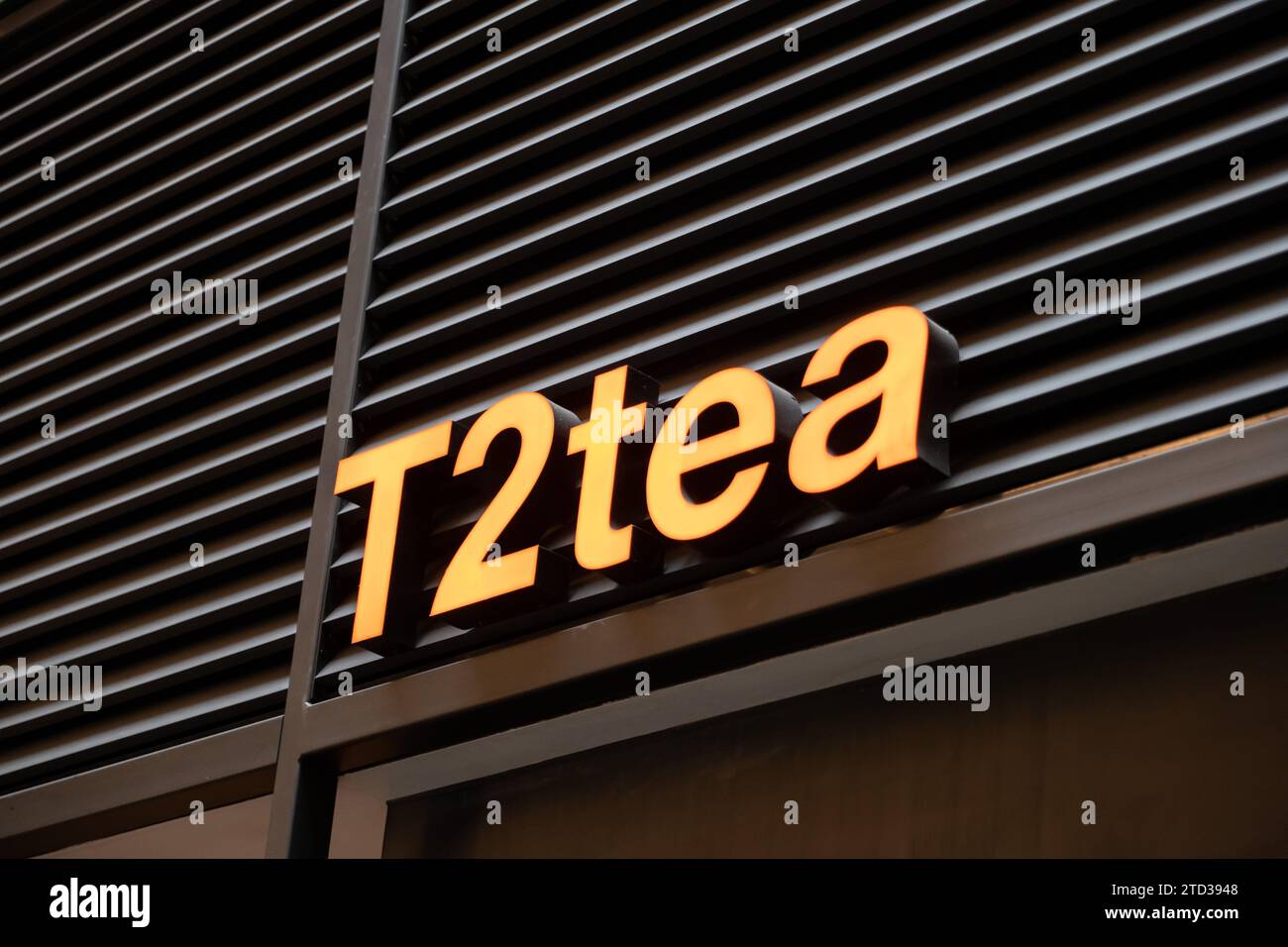 Melbourne, Australia: 12-5-2023: T2 Tea Sign Stock Photo - Alamy