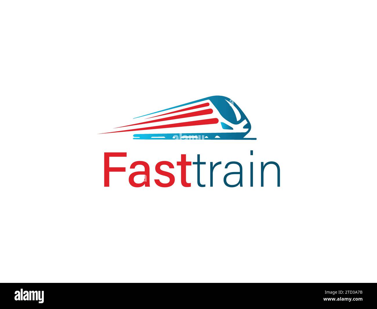 train logo design concept vector Stock Vector Image & Art - Alamy