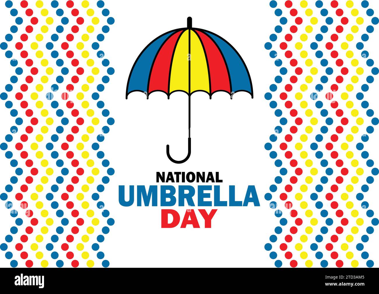 National Umbrella Day Vector illustration. Holiday concept. Template ...