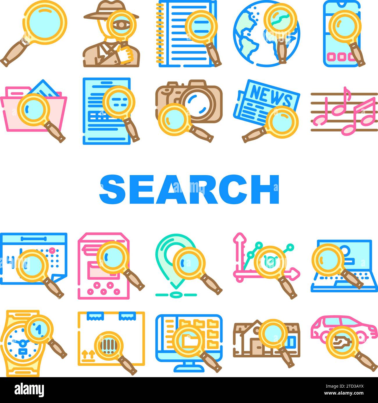 Search bar pack hi-res stock photography and images - Alamy