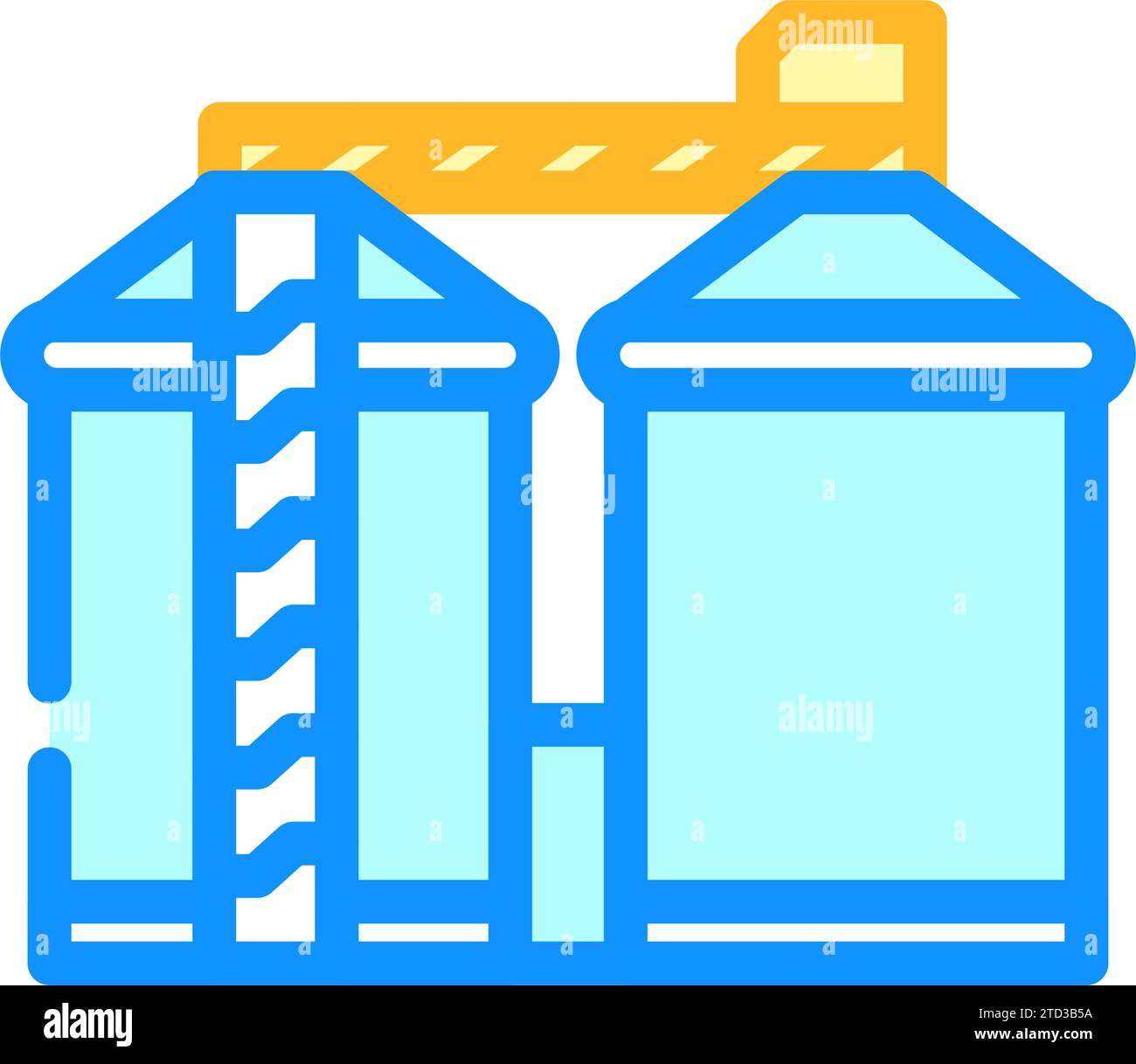 silo biomass energy color icon vector illustration Stock Vector Image ...