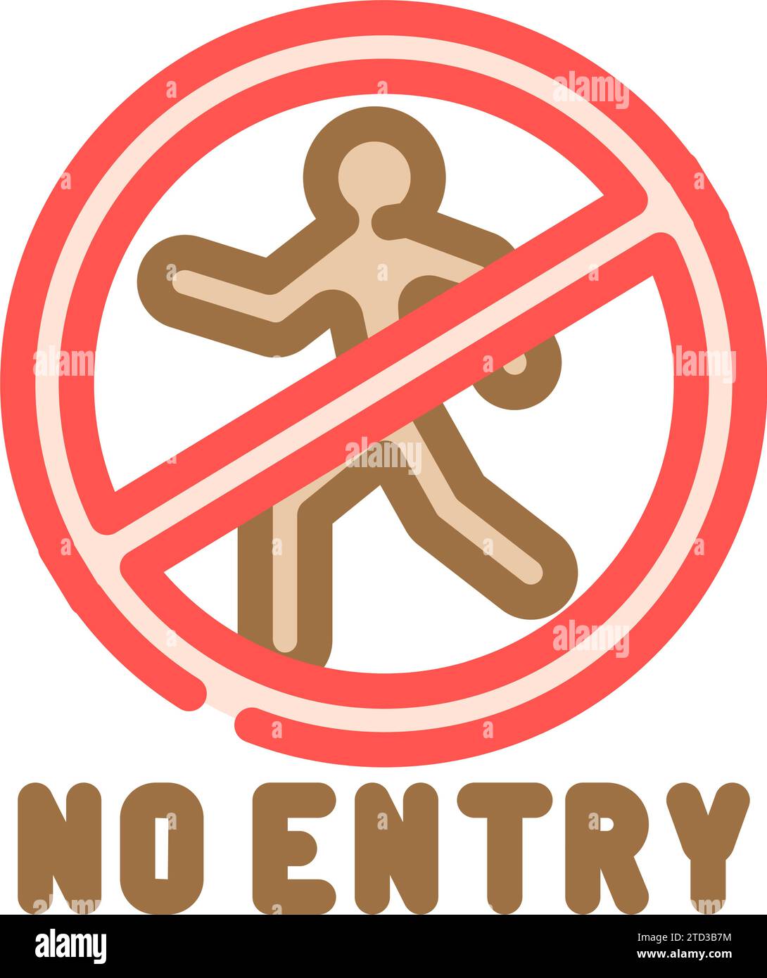 no entry color icon vector illustration Stock Vector Image & Art - Alamy