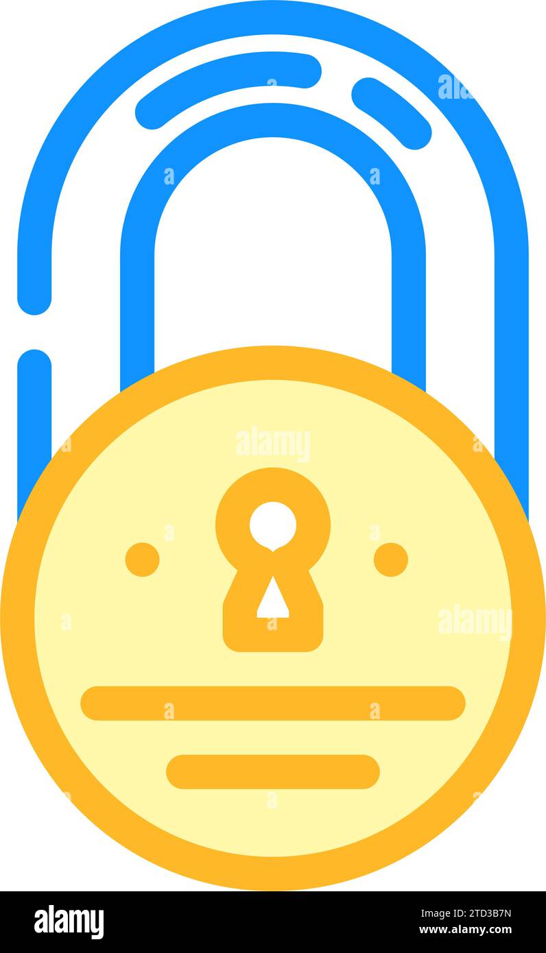 lock close color icon vector illustration Stock Vector Image & Art - Alamy