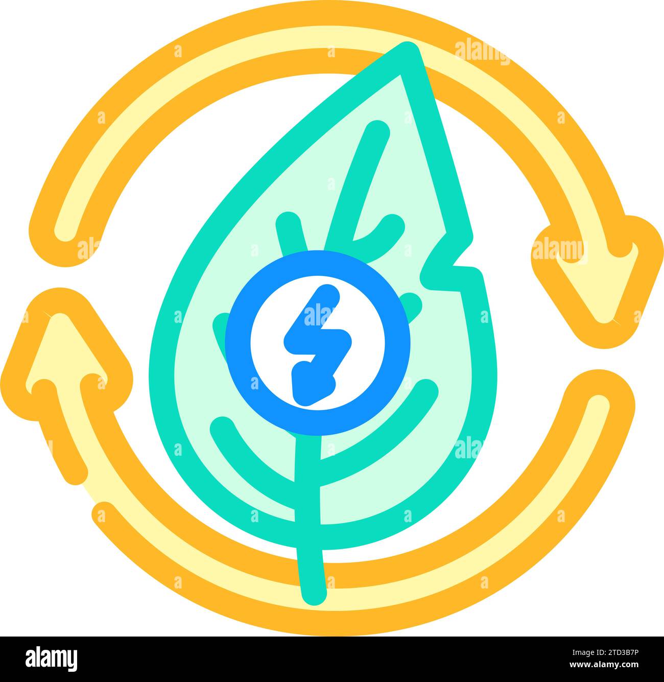conversion biomass energy color icon vector illustration Stock Vector ...